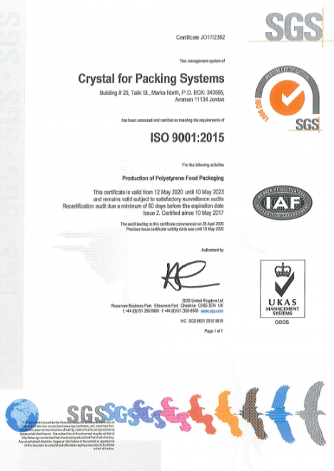 Certificates – Crystal Packing